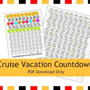 Instant Download // Cruise Vacation Countdown for Entire Year! // Great ...