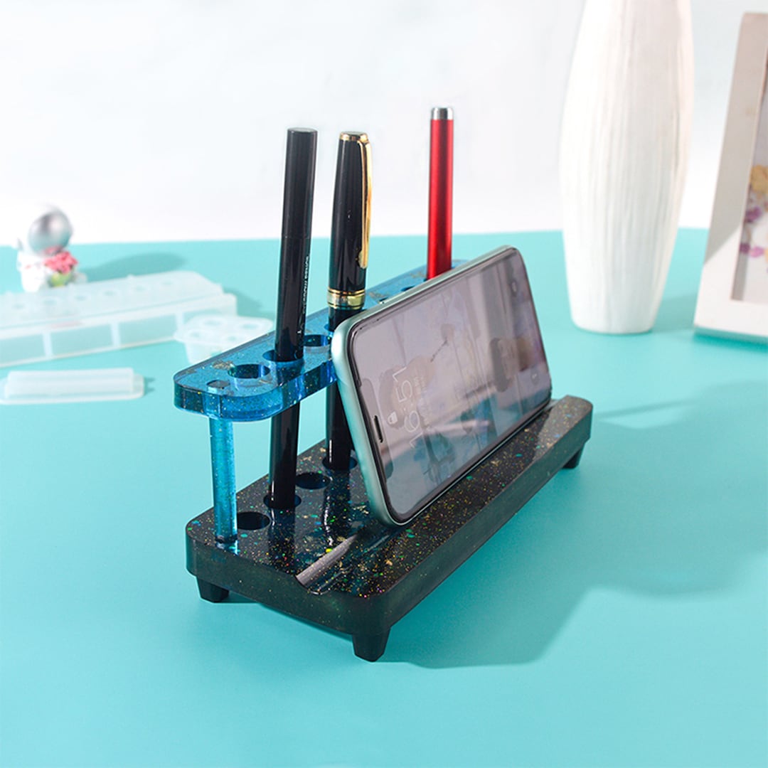 Creative Pen Holder Silicone Resin Mold, Pen Stand Molds, Home ...