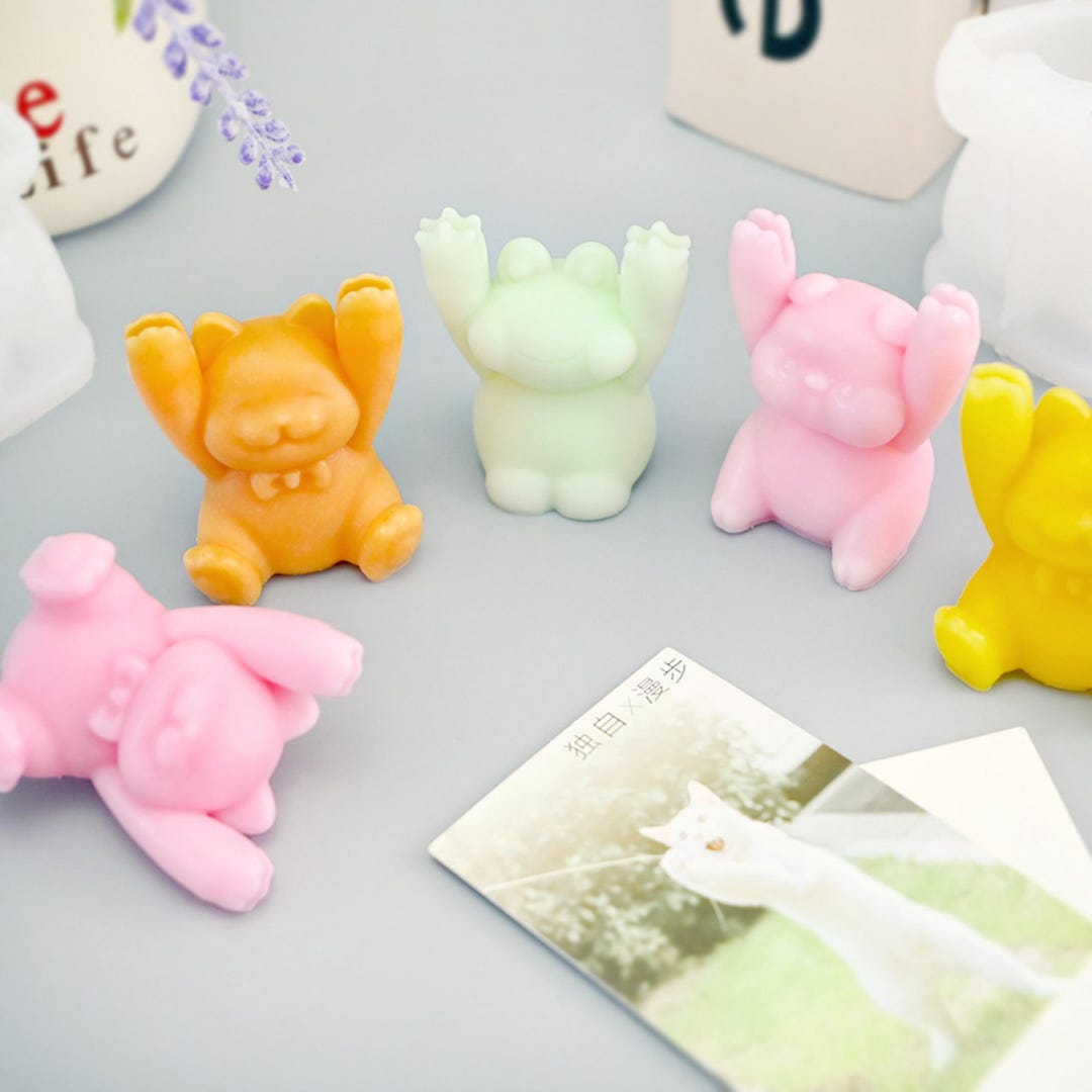 Cute Animal Card Holder Silicone Mold | DIY Desk Message, Photo Clip ...