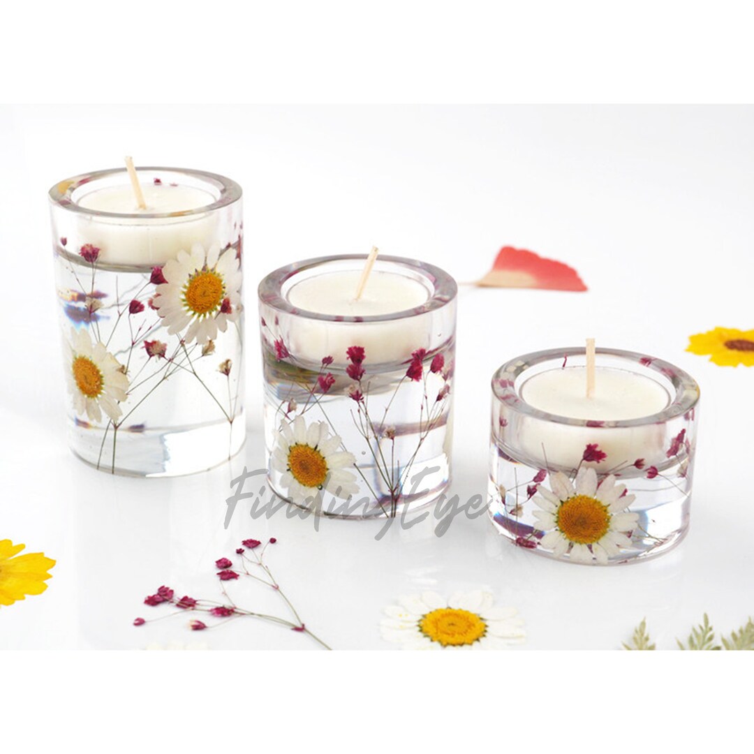 Candle Vessel Mold, Candle Holder Silicone Mold, Concrete Cement Mold ...