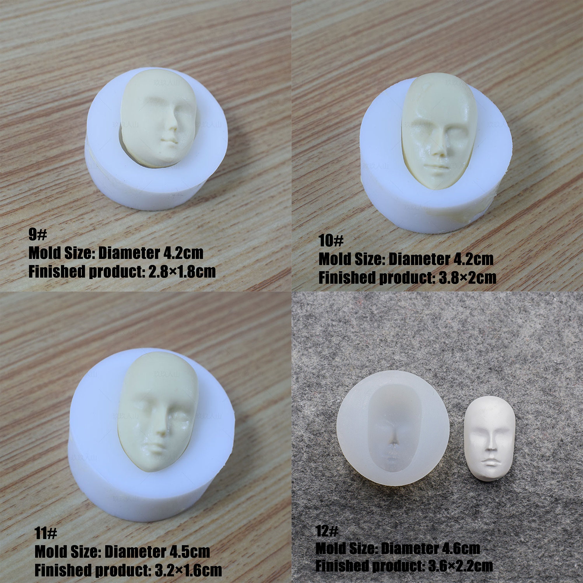 Silicone BJD Doll Head Mold, Ball-jointed Doll Head Mold, Miniature ...