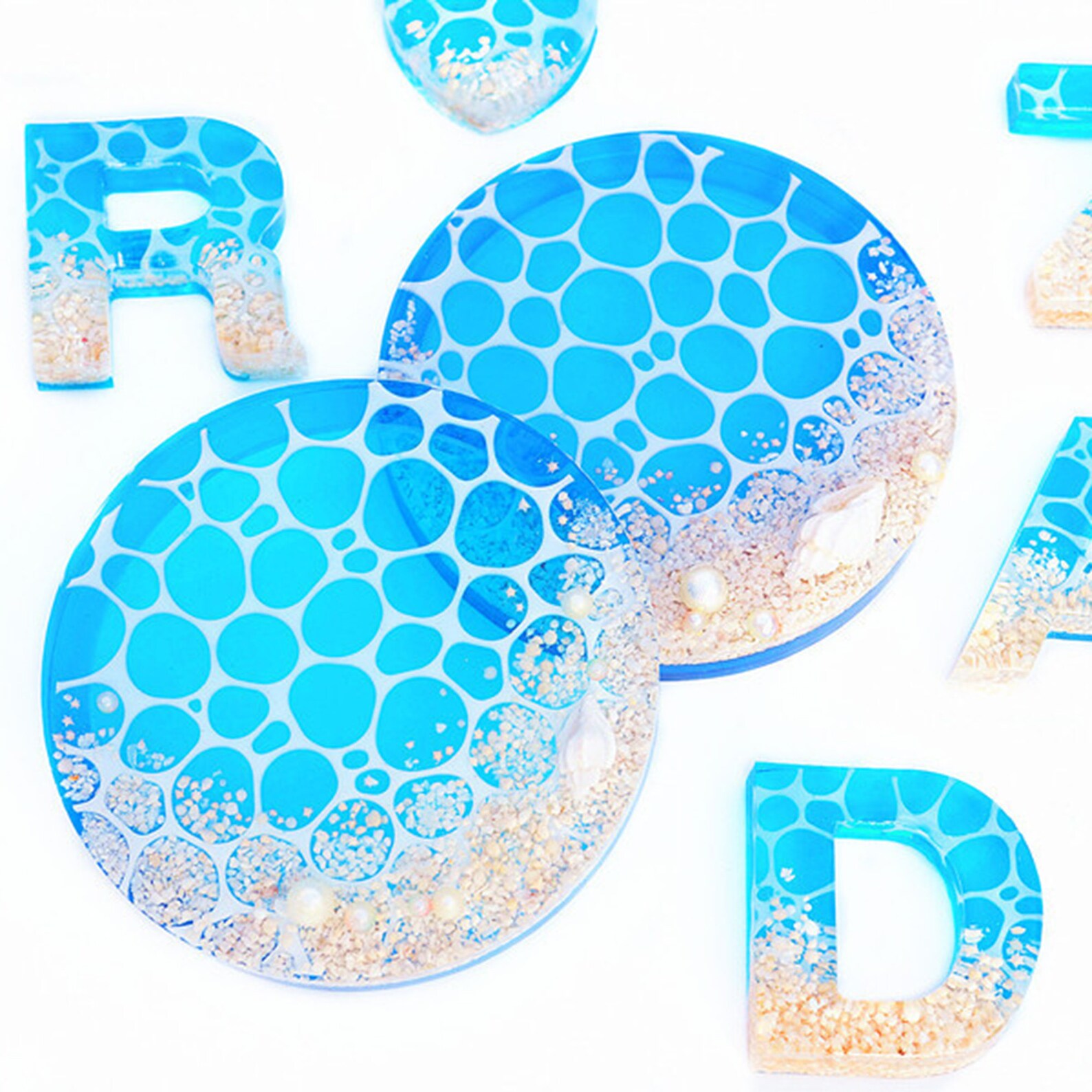 Ocean Wave Ripple Pattern Silicone Mold for DIY Handmade UV Resin AB ...