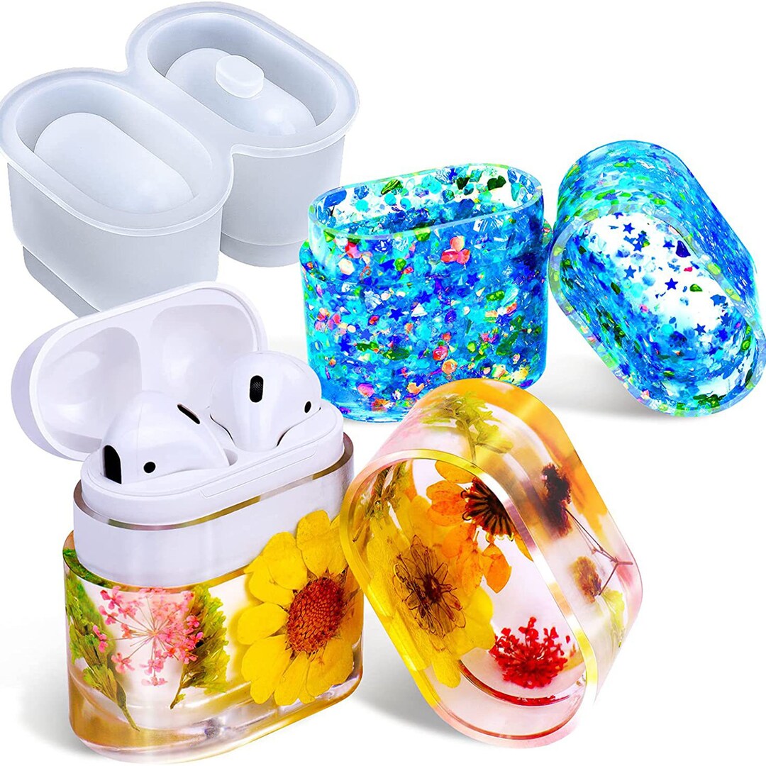 Airpods Case Resin Molds, iPhone AirPod Case Silicone Mold, Bluetooth ...