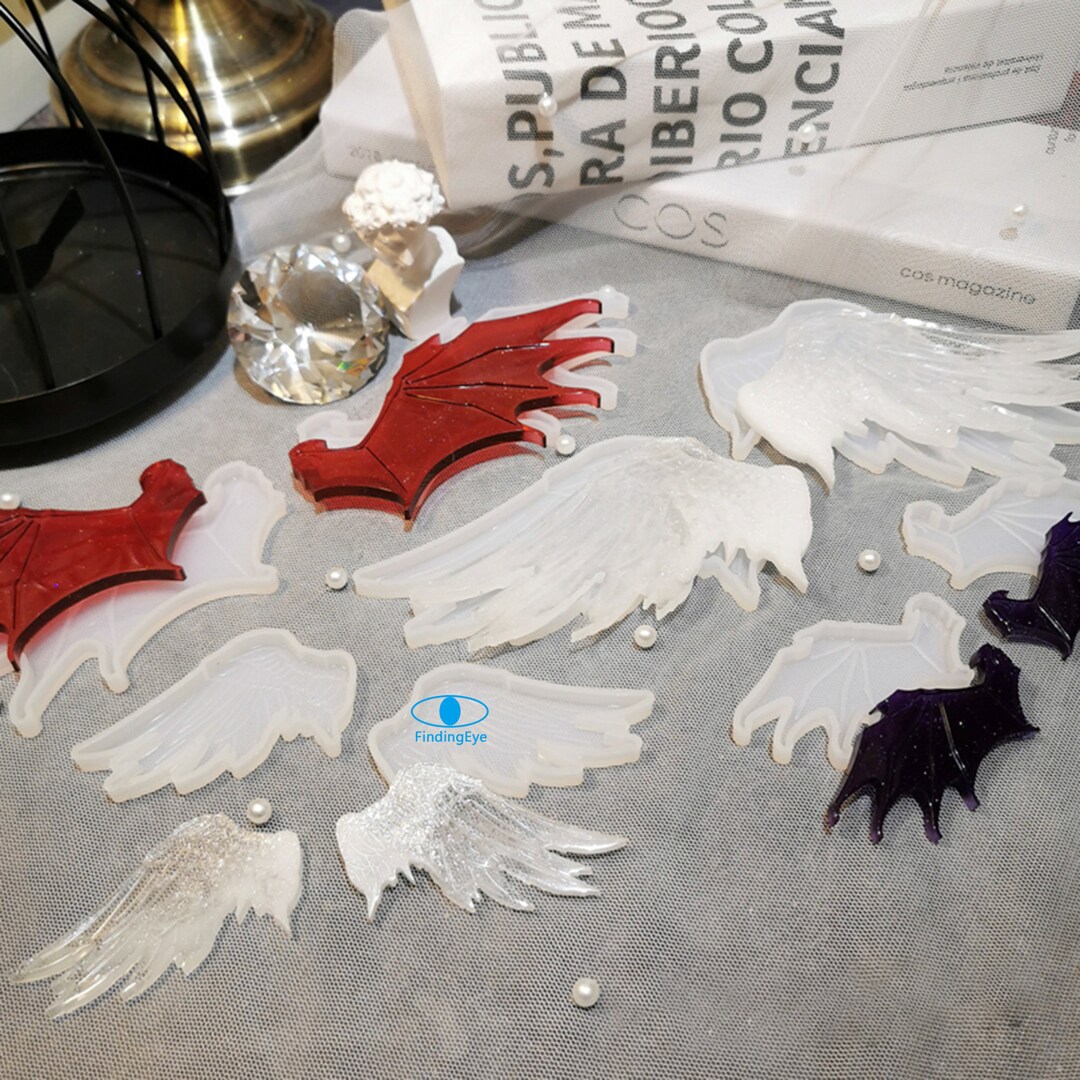Wing STYLE Resin Mold Demon Angel Wings Silicone Mold - Etsy
