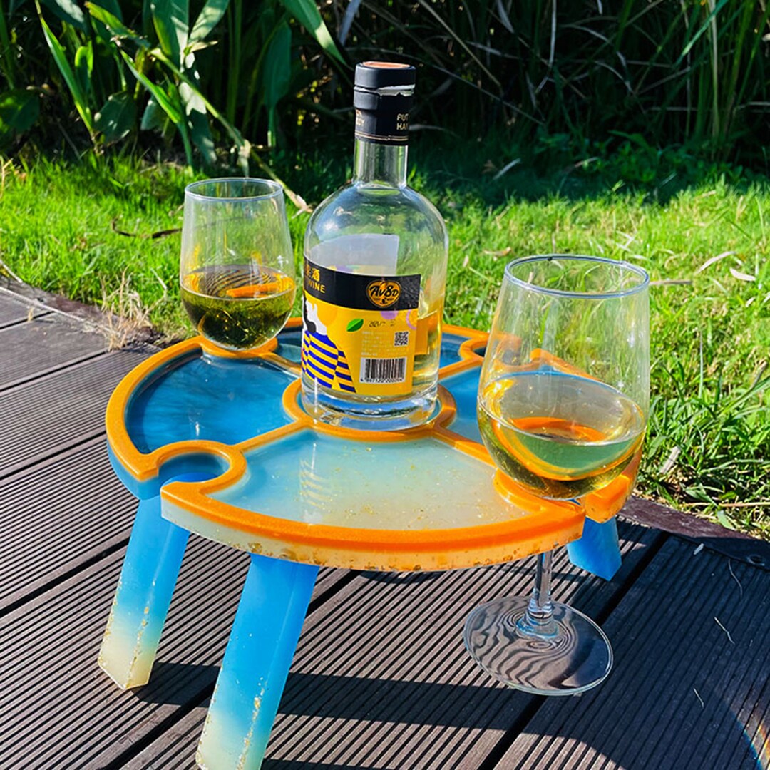Portable Outdoor Folding Table Mold, Wine Beer Table Silicone Mold ...