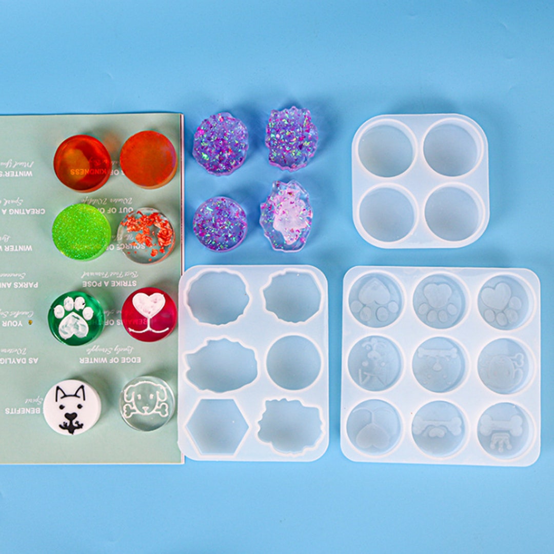 Phone Grip Resin Mold, Resin Molds for Popsockets, 4 Cavities 6 ...