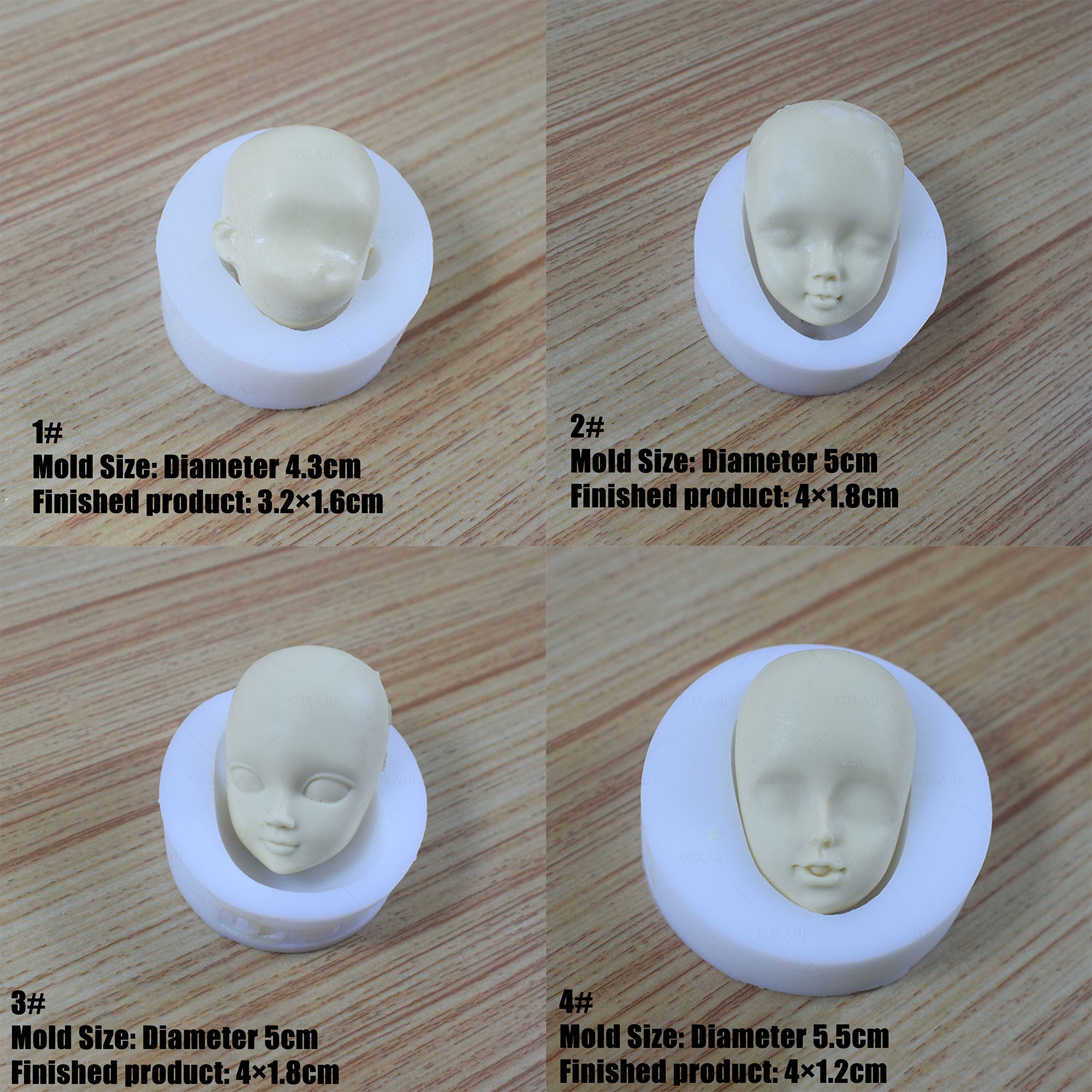 Silicone BJD Doll Head Mold, Ball-jointed Doll Head Mold, Miniature ...