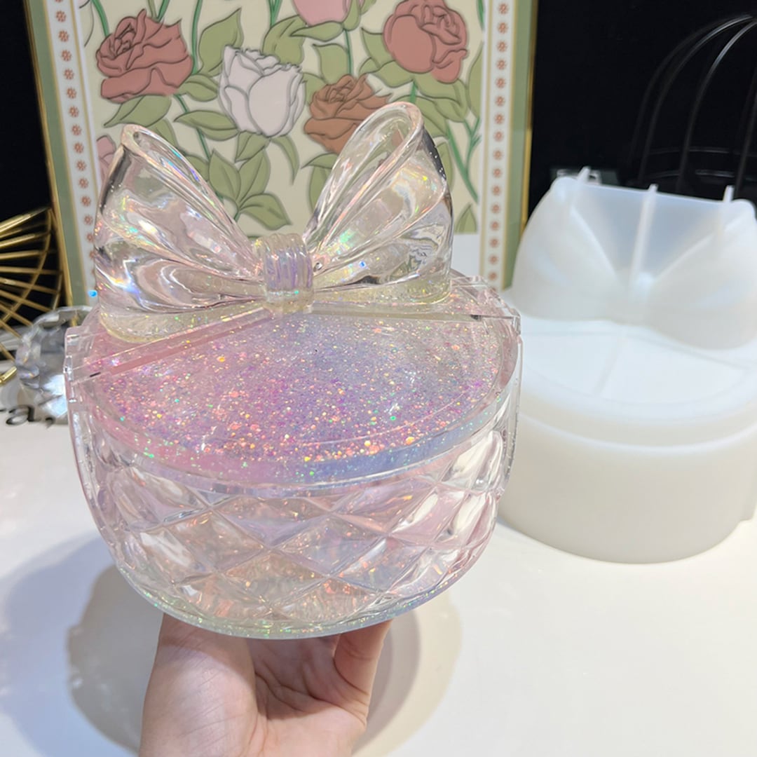 Handmade 3-pieces Set Super Shiny Resin Silicone Mold for Large Bowknot ...