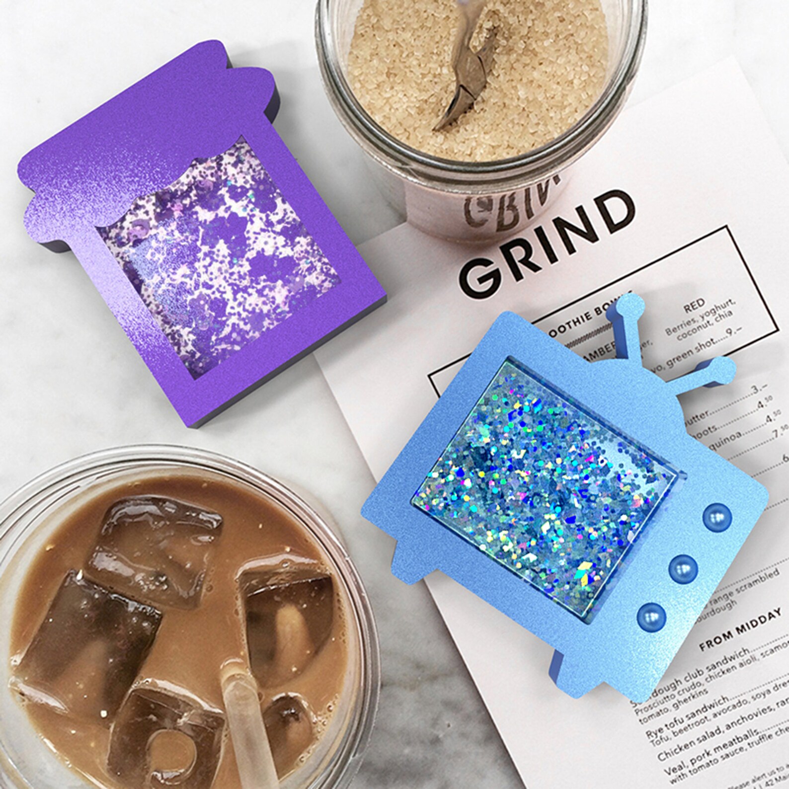Quicksand Resin Molds, Resin Shaker Mold, Game Consoles Set Keychain ...