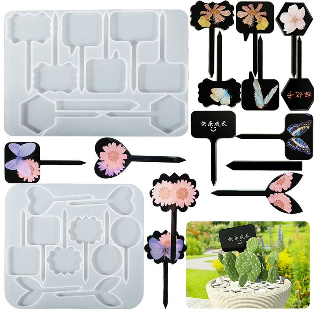 Plant Labels Silicone Resin Mold: Garden Tags DIY Craft F3039 - Etsy