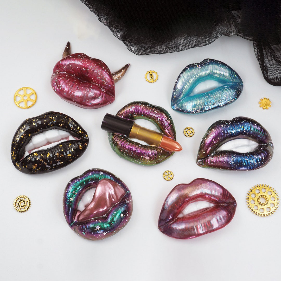 6 Designs of 3D Sexy Lips Super Shiny Resin Silicone Mold F1929 - Etsy