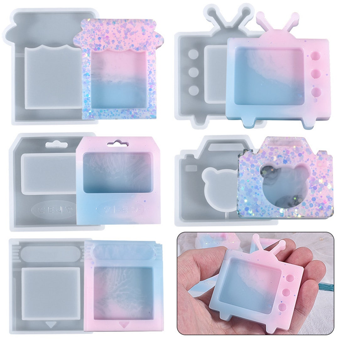 Quicksand Resin Molds, Resin Shaker Mold, Game Consoles Set Keychain ...