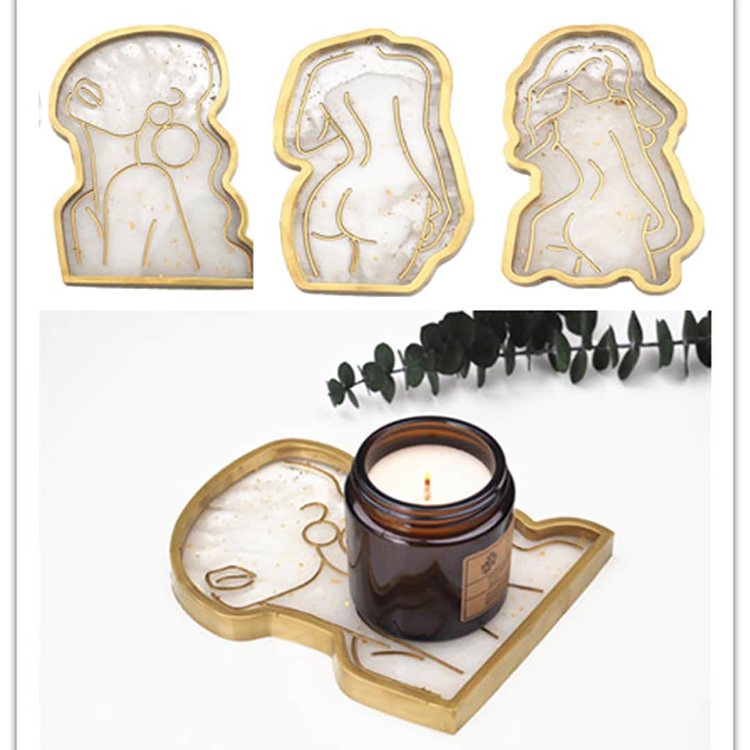 Female Body Tray Resin Mold for Jewelry Making, Goddess Torso Sexy ...