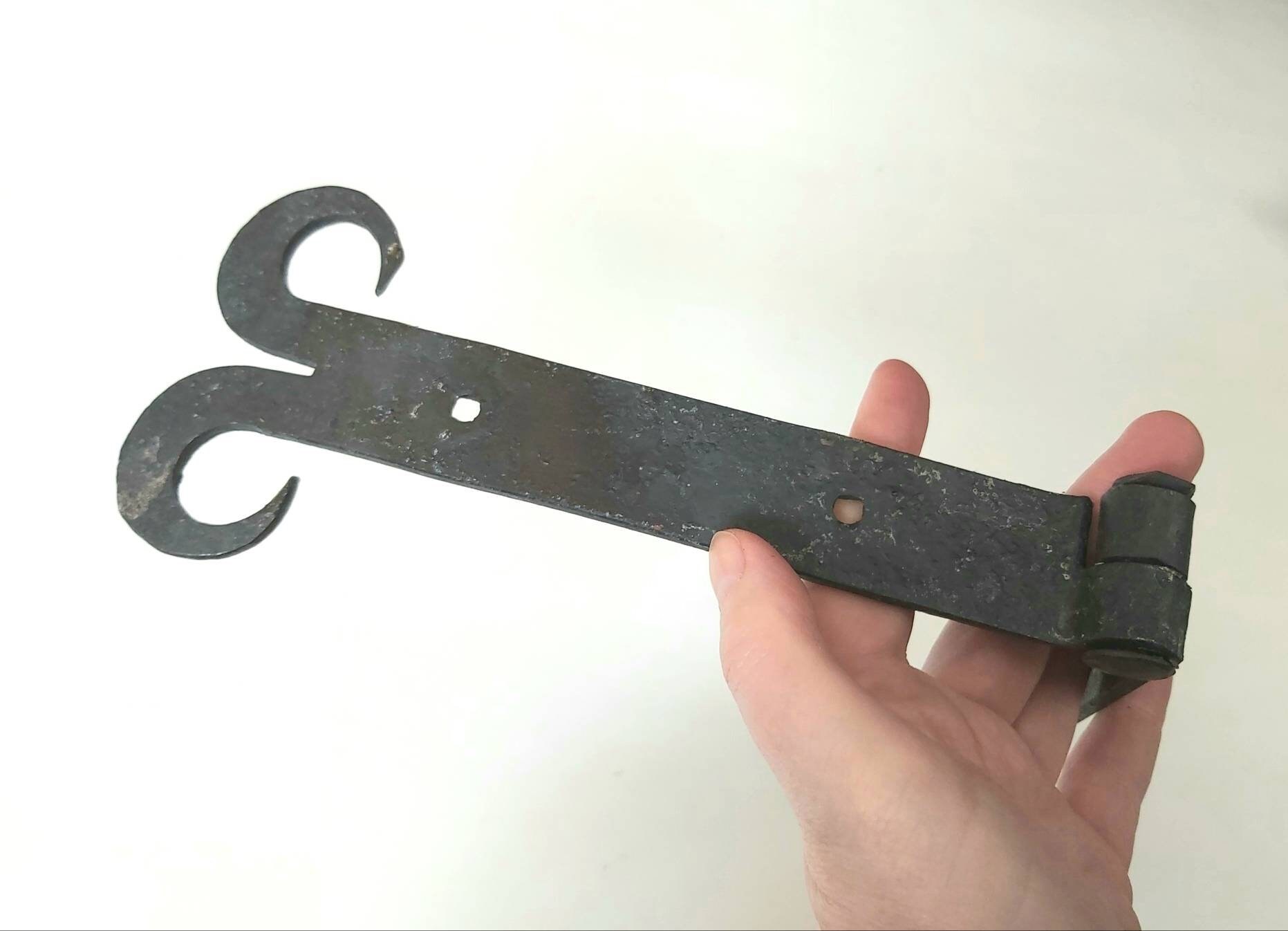 Set of chest hardware steel forged fittings medieval style | Etsy