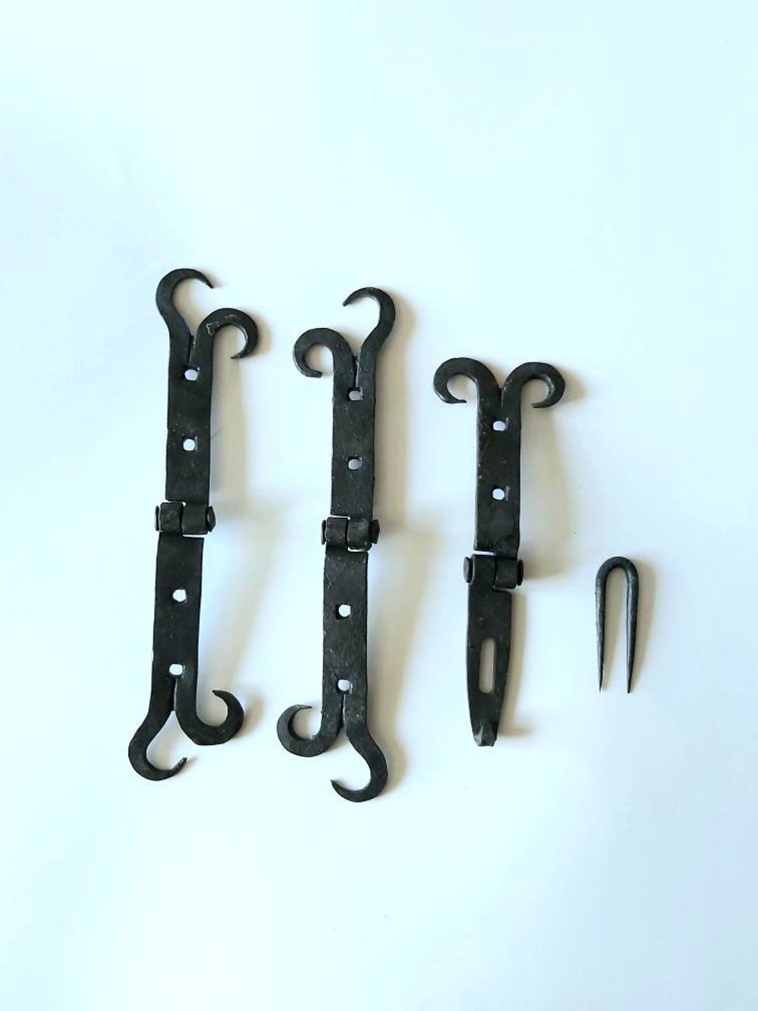 Chest Hinges 34 Cm Long Hand Forged, Steel Fittings Hand Made, Steel ...