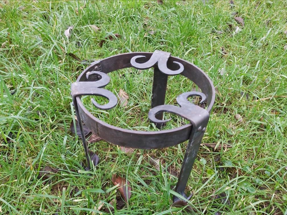 Forged Tripod Medieval Steel Tripod Historical Reenactment - Etsy