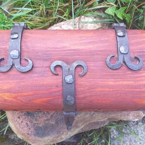 Oak Chest Hand Made, Small Viking Chest With Hand Forged Hinges ...