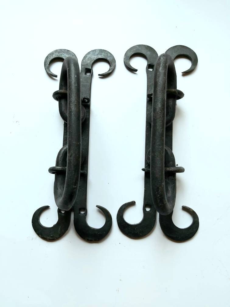 Stell Handles Movable Forged Chest Handles Hand Forged Steel - Etsy