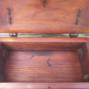 Oak Chest Hand Made, Small Viking Chest With Hand Forged Hinges ...