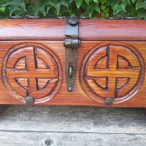 Oak Chest Hand Made, Small Viking Chest With Hand Forged Hinges ...