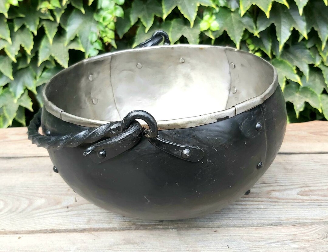 Hand Forged Steel Pot, Viking Cauldron, 4L - Etsy
