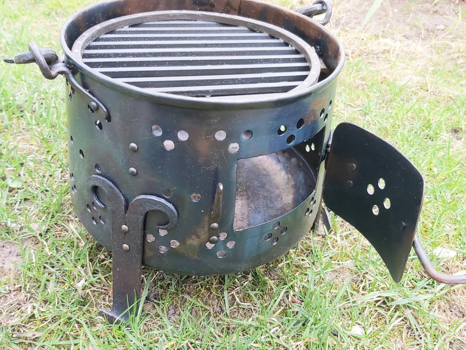 Hand forged stove medieval heating stove reconstruction of | Etsy