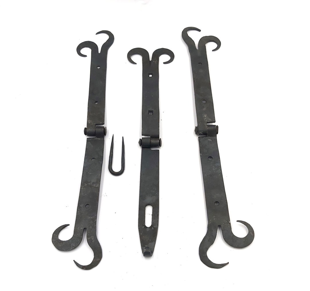 Long Hinges, Chest Fittings 44 Cm Long, Hinges Hand Forged, Steel ...