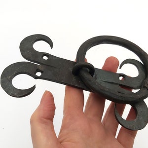 Pair of Chest Handles, Hand Forged Handles, Steel Furniture Accessories ...