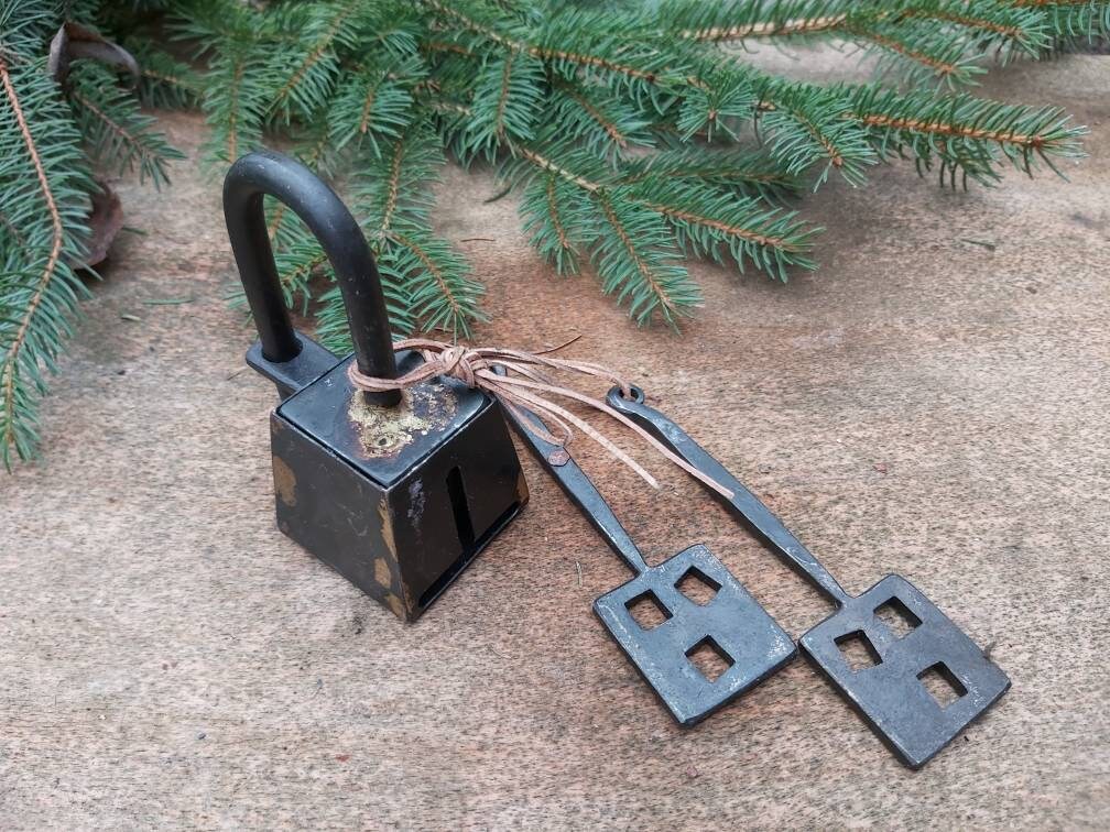 Handmade Iron Viking Padlock, Medieval Style Lock With Keys - Etsy
