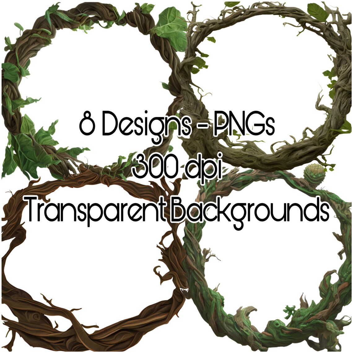 Frames Png, Border Clipart, Beautiful Twisted Tree Branch Border ...