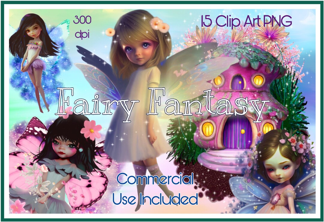Best Fairies Clipart Bundle, Fairycore PNG, Sublimations, Commercial ...