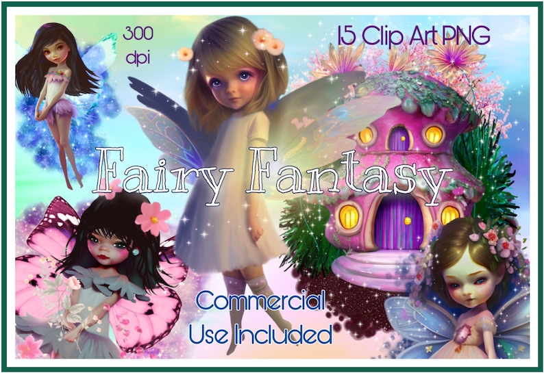 Best Fairies Clipart Bundle, Fairycore PNG, Sublimations, Commercial ...