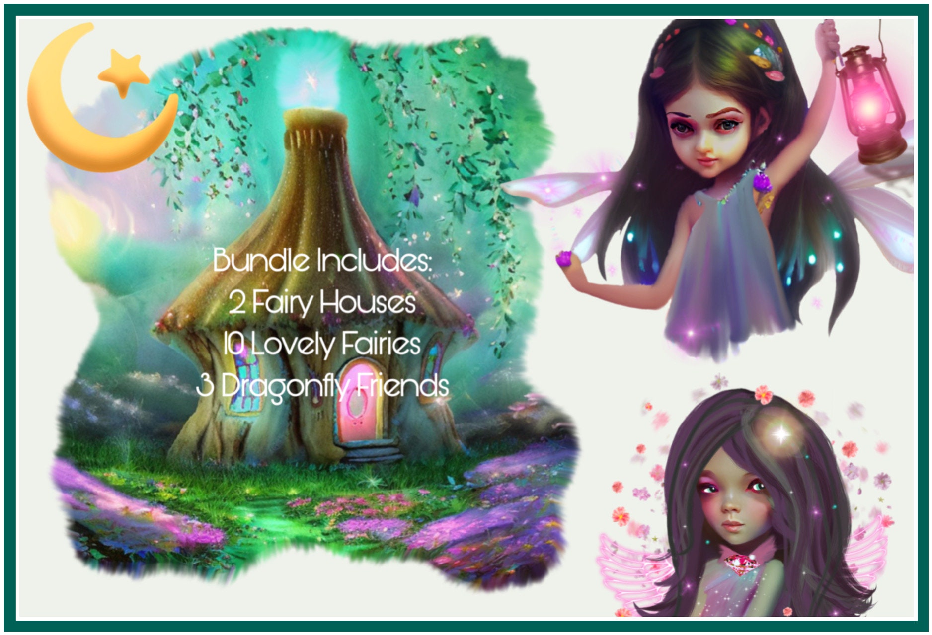 Best Fairies Clipart Bundle, Fairycore PNG, Sublimations, Commercial ...
