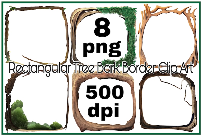 Square Wood Frames Png, Border Clipart, Twisted Tree Branch Border ...