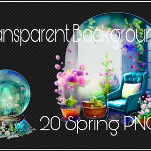 Best Spring Watercolor Clipart, Garden Pngs, Floral Art, Easter ...