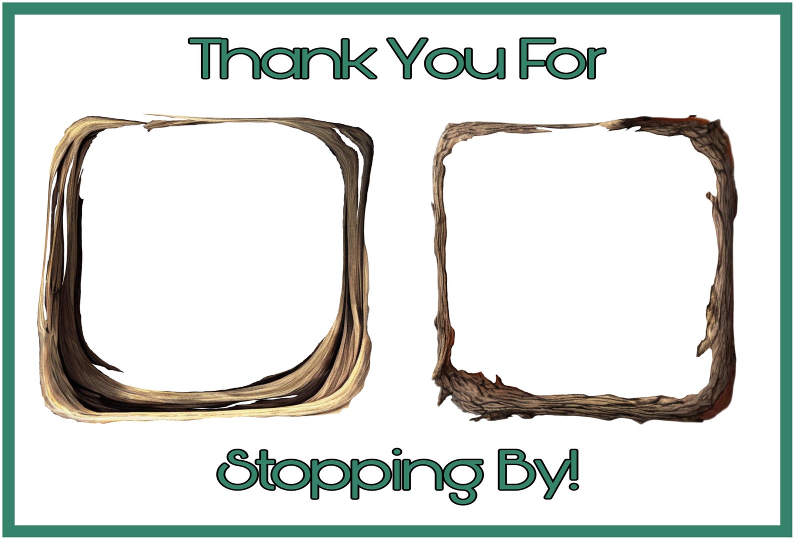 Square Wood Frames Png, Border Clipart, Twisted Tree Branch Border ...