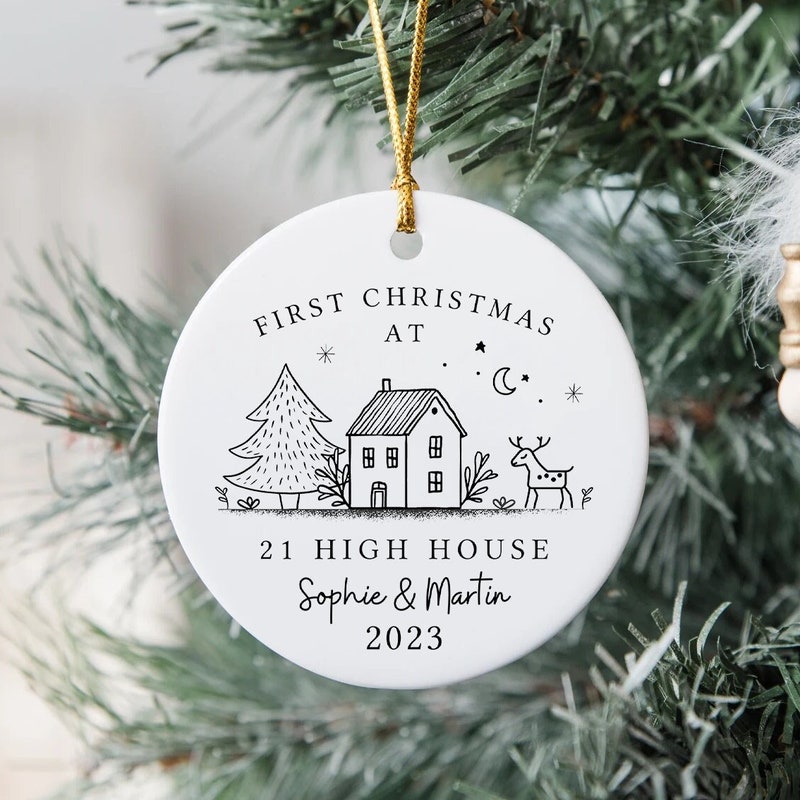 First Christmas in New Home Bauble - Etsy UK