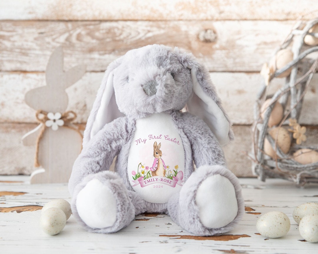 Personalised First Easter Teddy | New Baby Gift | Peter Rabbit | Flopsy ...