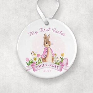 Personalised First Easter Teddy | New Baby Gift | Peter Rabbit | Flopsy ...