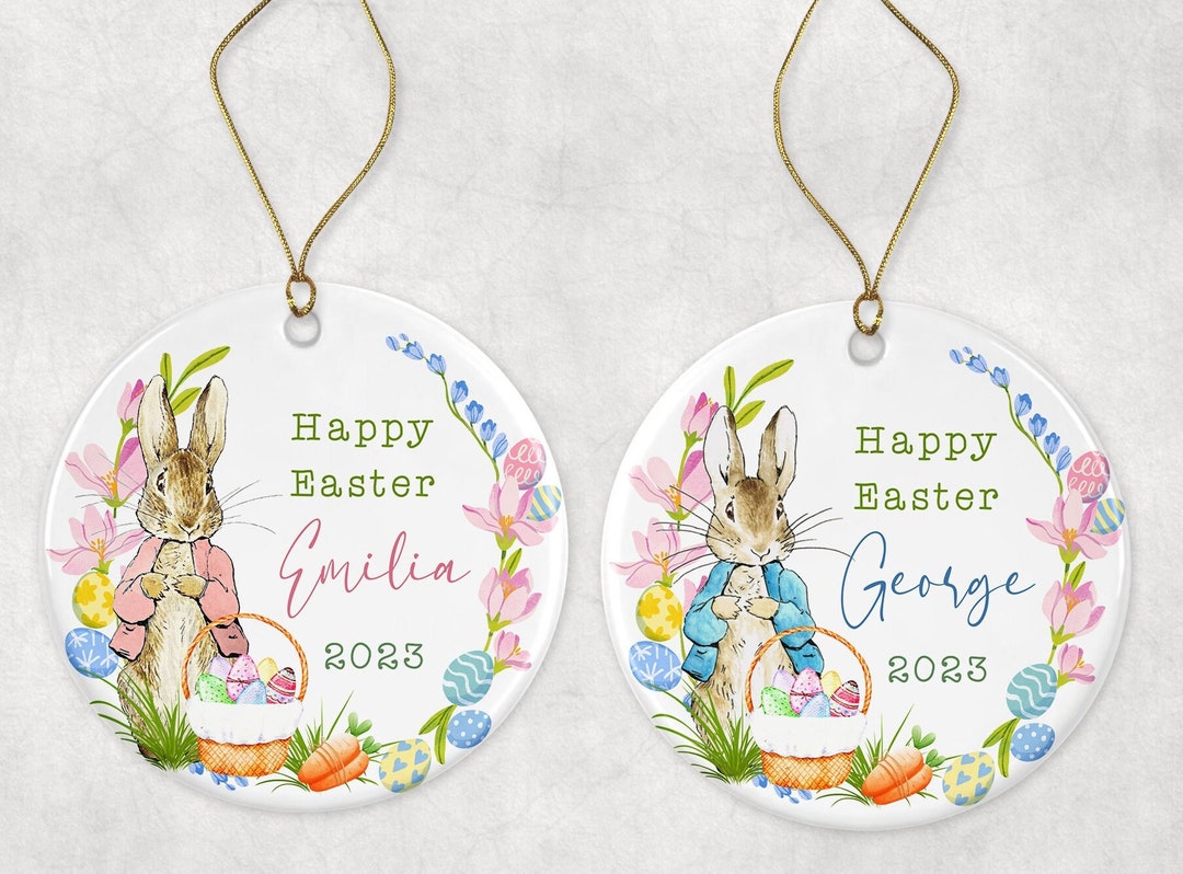 Easter Gift | Personalised Flopsy Rabbit Peter Rabbit | Bunny Ceramic ...