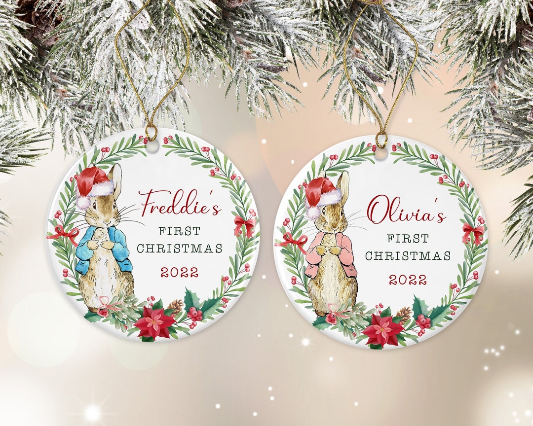 First Christmas Decoration | Personalised Tree Ornament |baby's First ...