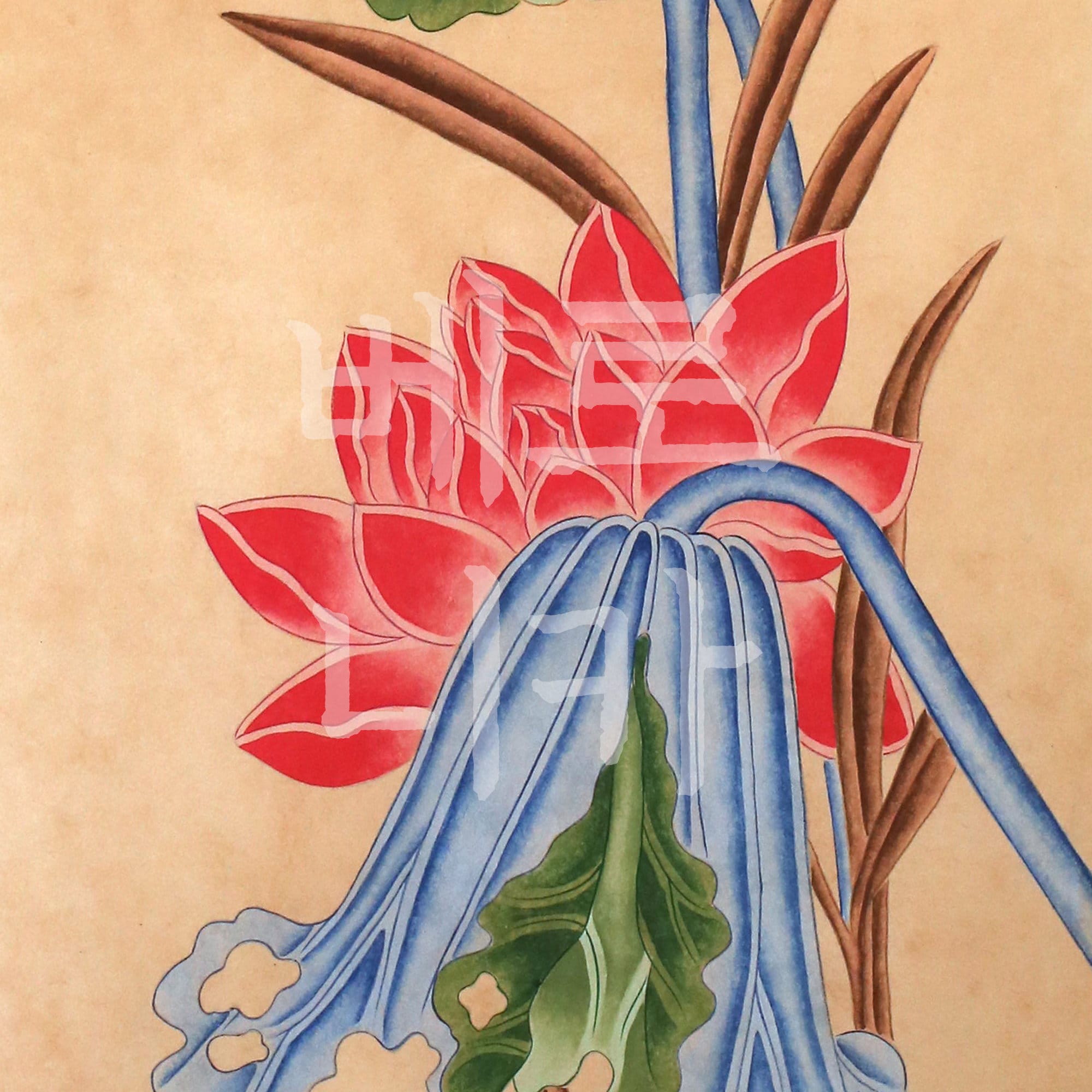 Korean Art Painting Folding Screen Set of 4 DIGITAL DOWNLOAD, Korean ...