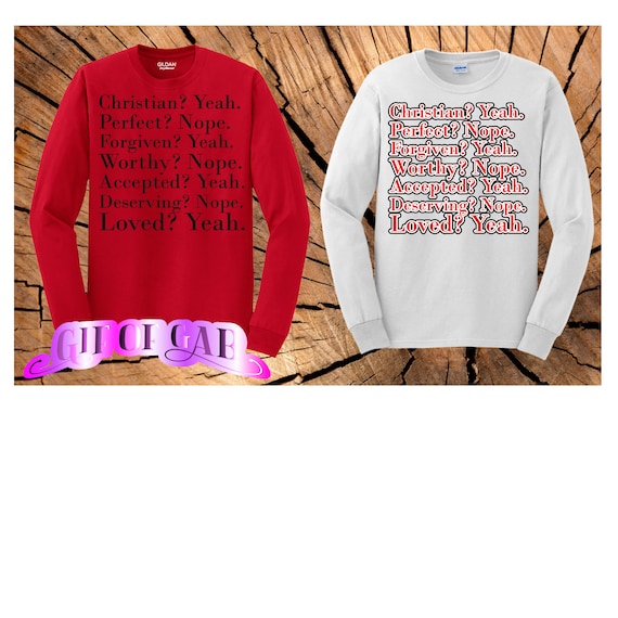 Christian Yeah Svg Christian Yeah Shadow Christian | Etsy