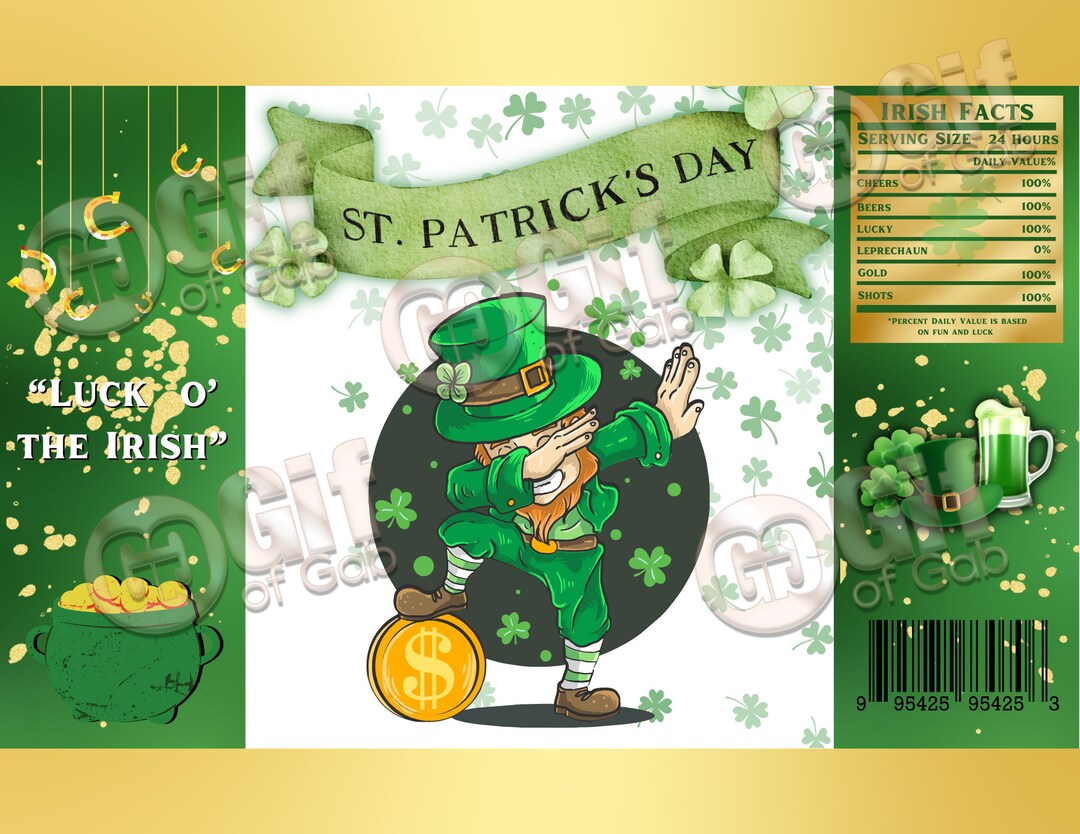 St. Patrick’s Day Chip Bag Treat Bag - Etsy