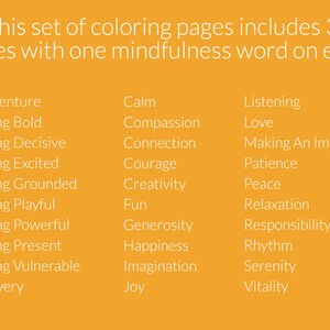 Printable Mindfulness Coloring Pages | Positive Affirmation & Daily ...