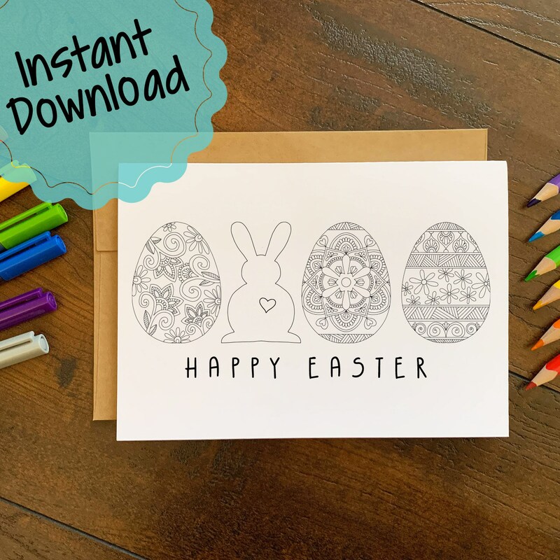 Diy Easter Card - Etsy