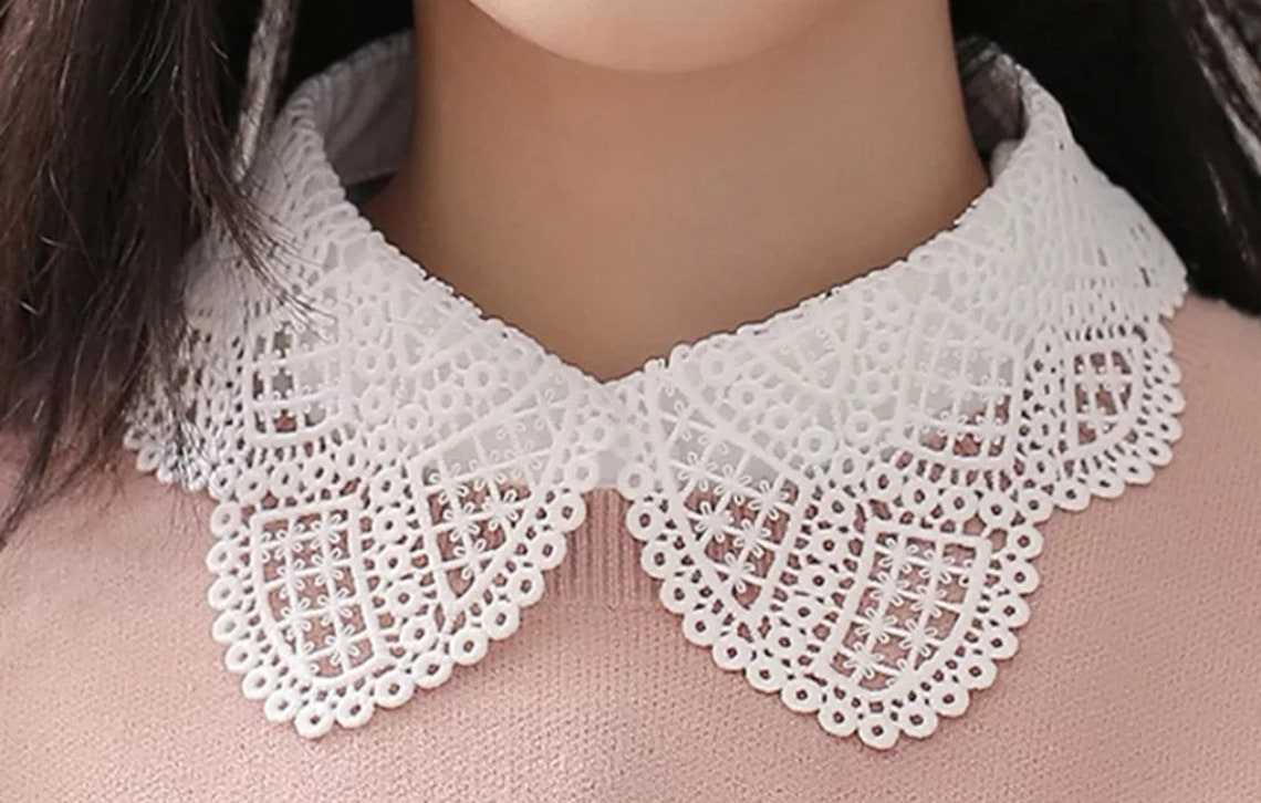 Lace Collar, Lace Detachable Collar, Fake Lace T-shirt - Etsy