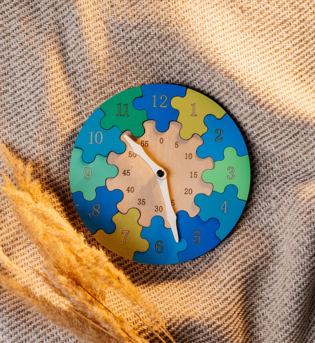 Pink Pastel Learning Time Clock, Toddler Toys, Baby Gifts, Easter Gifts ...