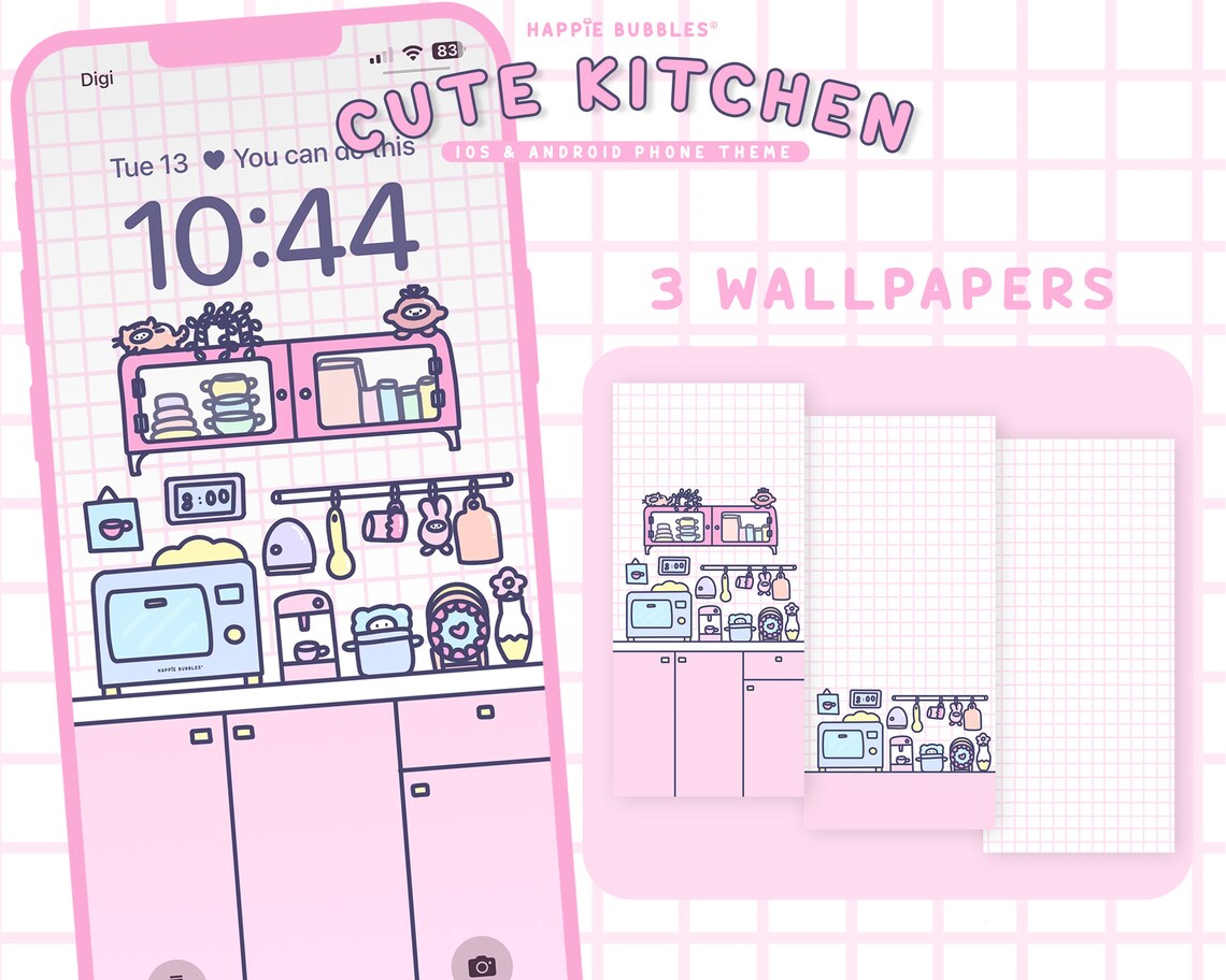 Cute Kitchen Ios Android Custom App Icons, Cute Phone Theme, Home ...