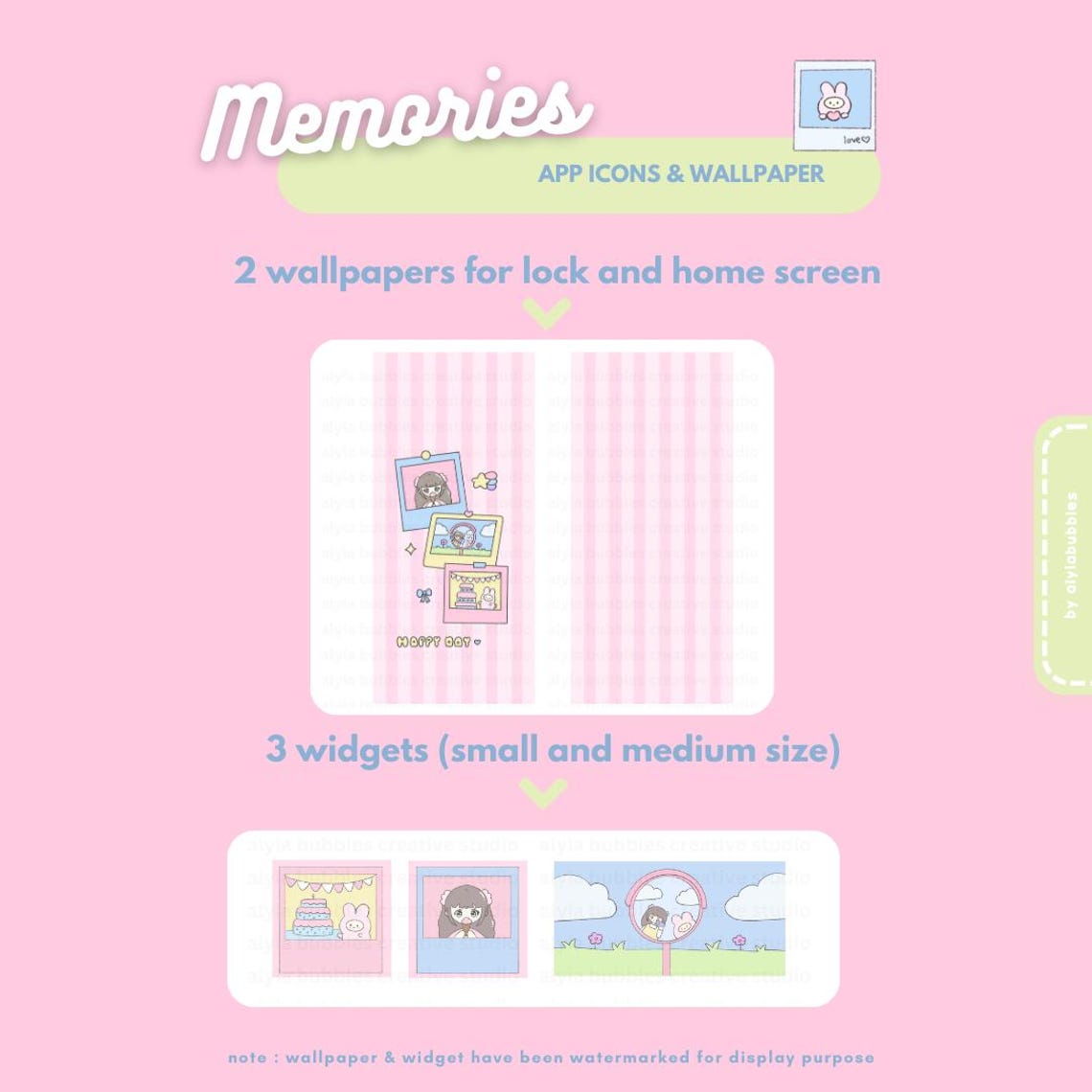 Cute Pink App Icons, Kawaii Phone Theme & Wallpaper - Etsy
